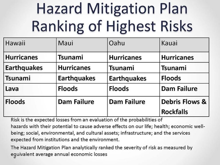 State Multi-Hazard Mitigation Plan Update | Martin, Chock & Carden